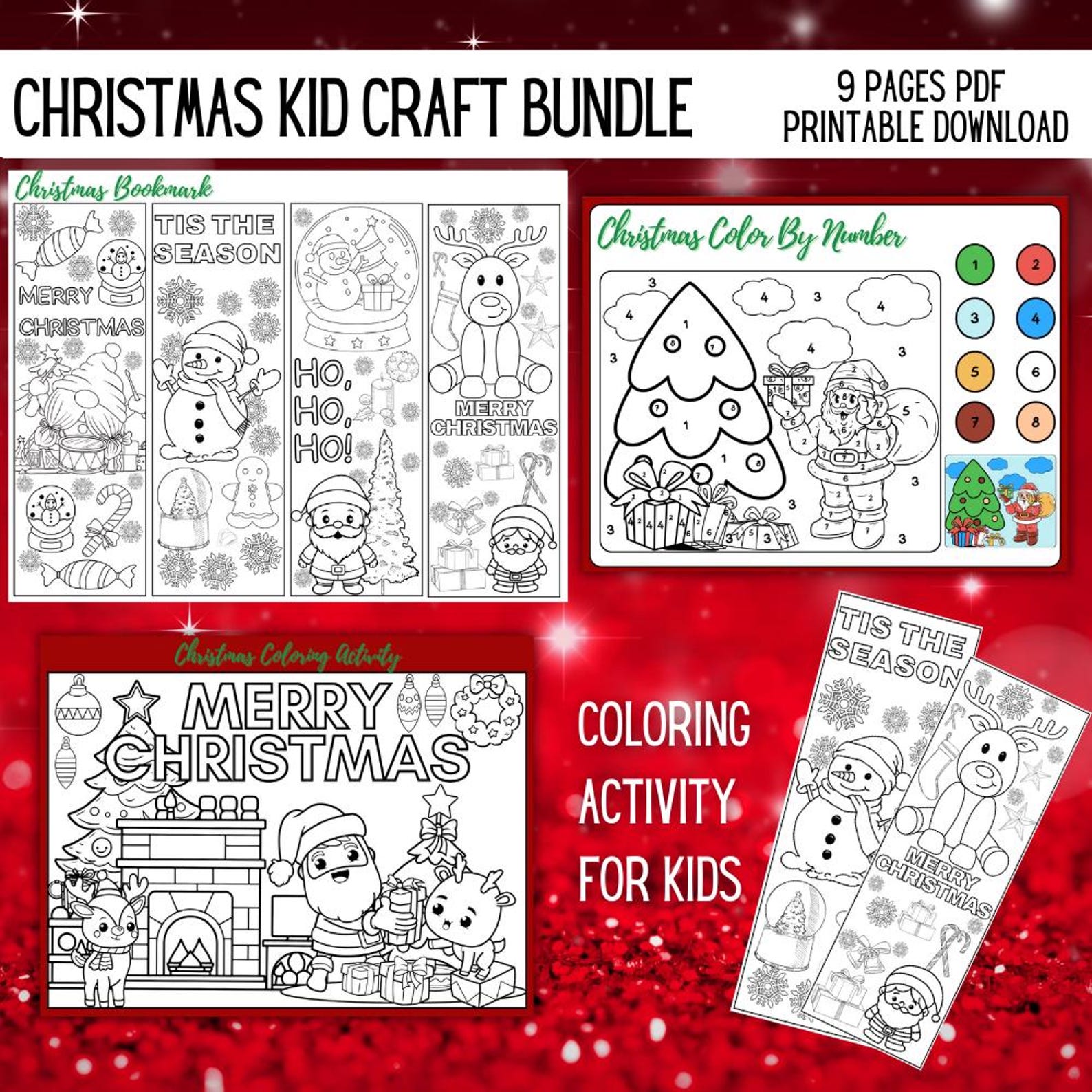 Christmas Activity Pack | Printable Pdf | Christmas Printable ...
