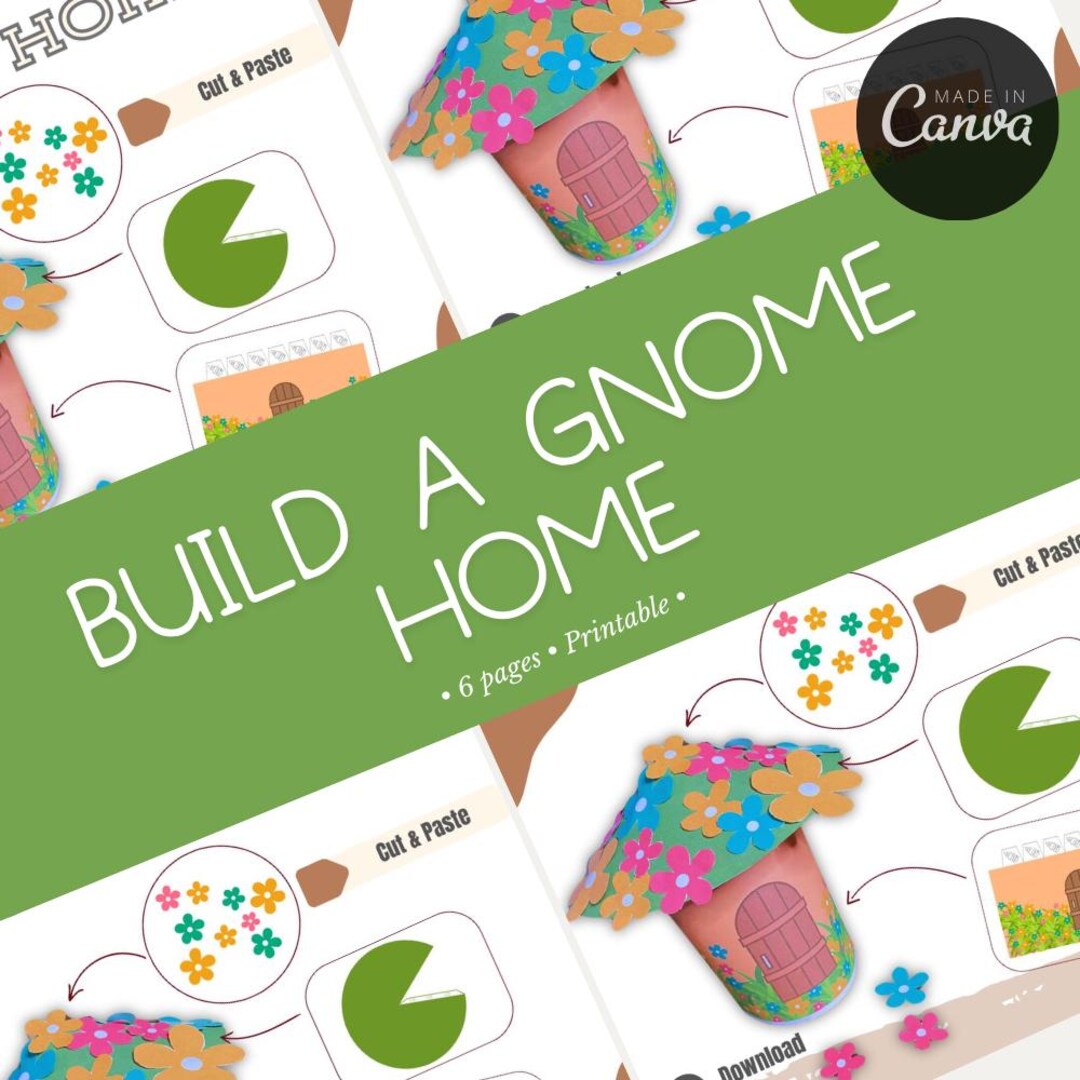 Build a Gnome Home | Gnome House | Kids Papercraft | Make an Elf House ...
