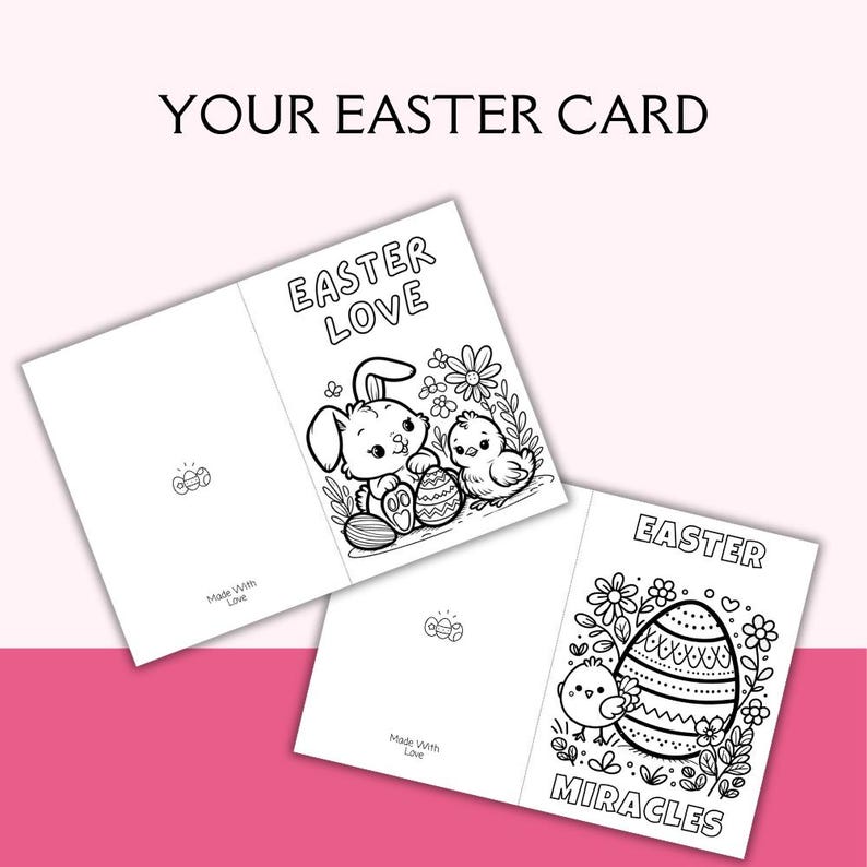 10 DIY Easter Cards | Printable DIY Greeting Cards for Kids | Coloring ...