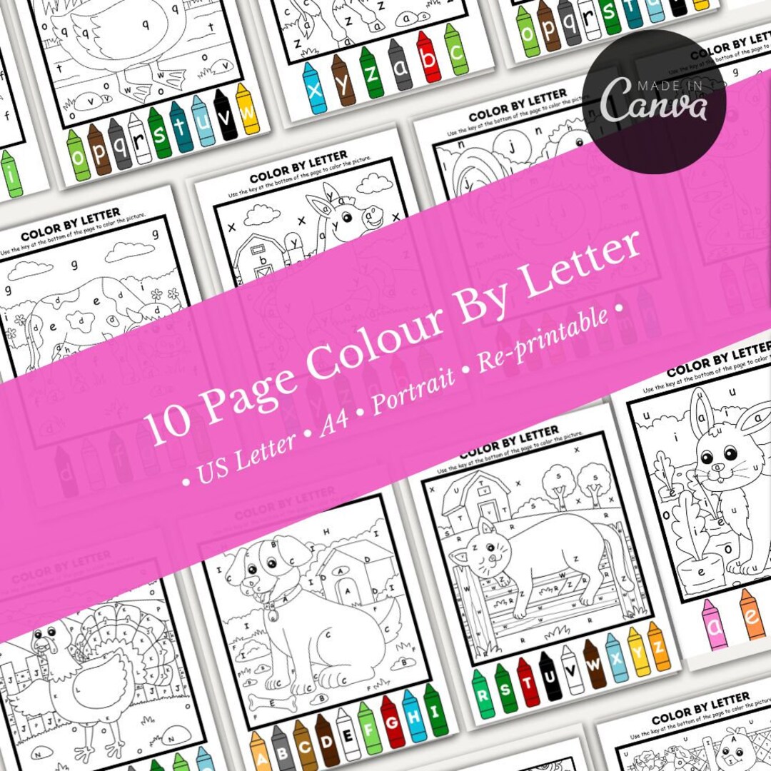 Hojas para colorear de colorear por letras / Páginas educativas para ...