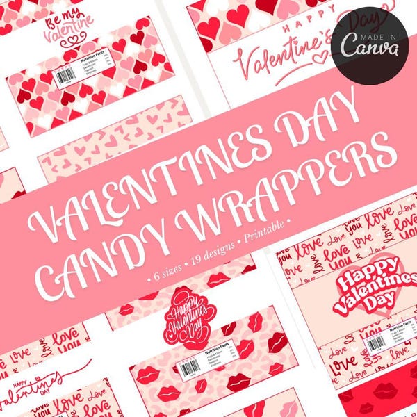 Valentine Wrap Label - Etsy UK