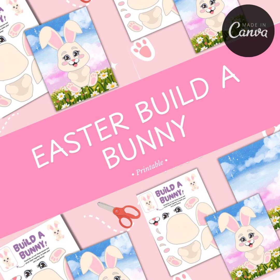 Build an Easter Bunny Craft | Printable Easter Activity for Kids | Fun ...