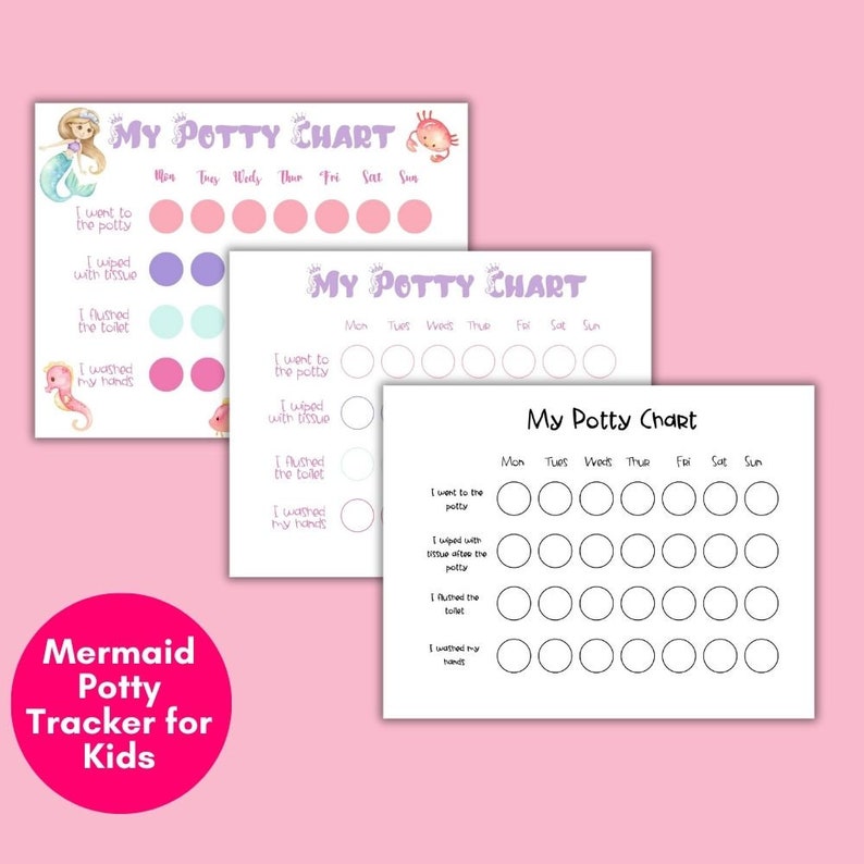 Potty Training Bundle | Girls Potty Training | Potty Training Trackers ...