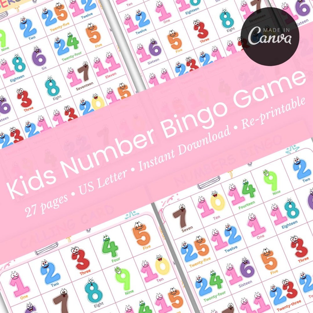 Number Bingo | Number Bingo for Kids | Number Games | Bingo for Kids ...