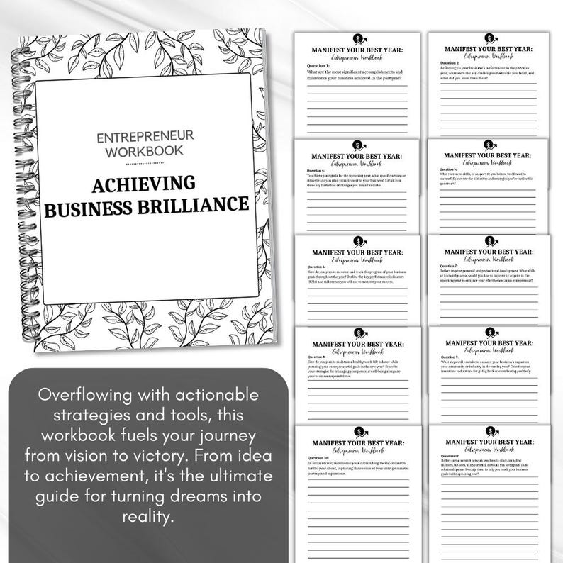 Business Planner | Printable Planner | Notebook for Entrepreneurs | the ...