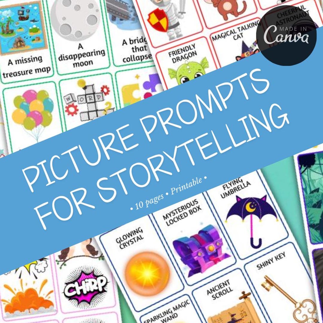 Storytelling Game: Creative Writing Prompts for Kids (printable) - Etsy