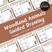 Woodland Animals Directed Drawing: Printable Step-by-step Art ...