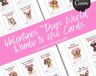 Printable Animal Valentine Cards, Variety of Animal Puns, Valentine ...