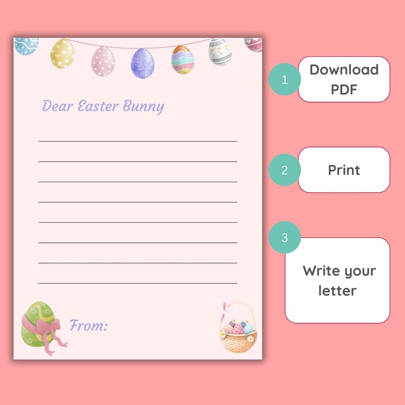Easter Bunny Letter | Pre-made Easter Bunny Letter | Write Your Own ...