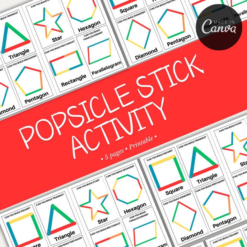 Popsicle Sticks Game for Toddlers | Preschool Learning Resources | Fine ...