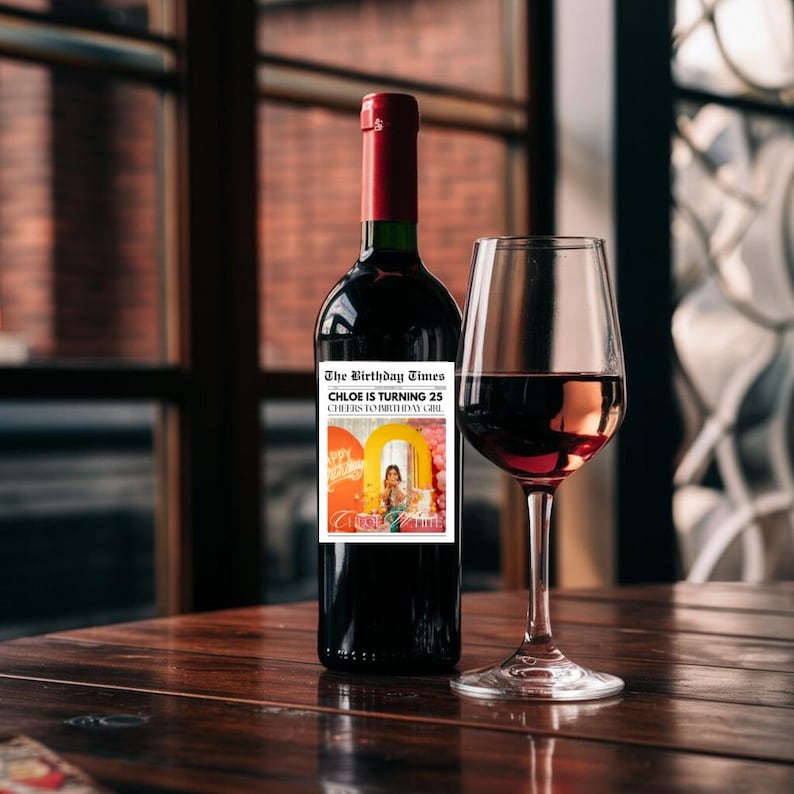 Editable Wine Bottle Labels: Birthday Party Templates - Vintage ...