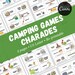 Camping Charades | Camping Games for Kids | Printable Campground ...
