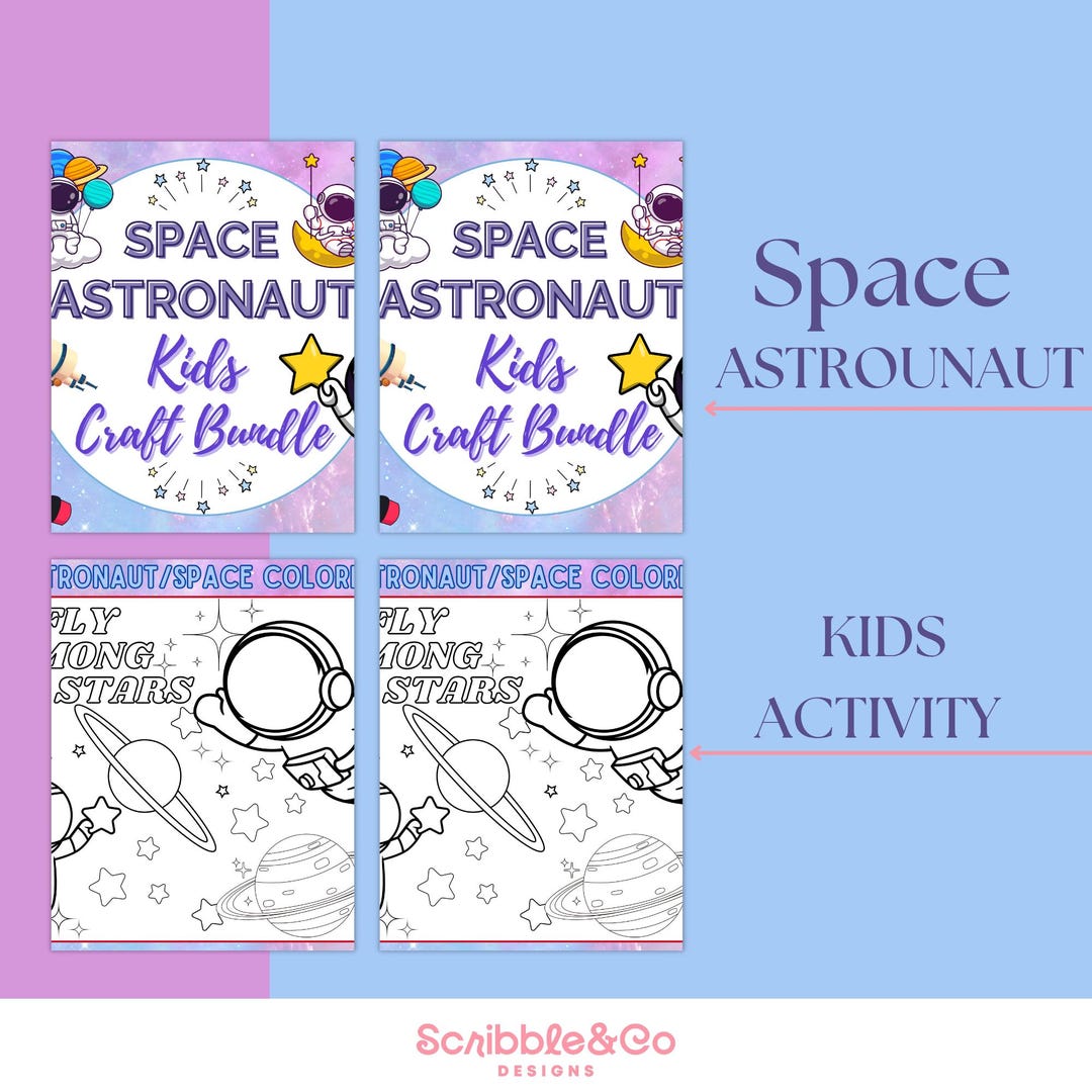 Astronaut Craft: Kids Space Activity Printable (PDF Download) - Etsy