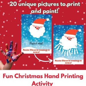 Holiday Handprint Craft Kids Handprint Art Christmas Handprint Craft ...
