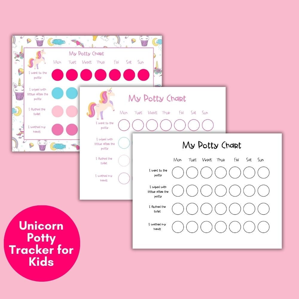 Potty Training Bundle | Girls Potty Training | Potty Training Trackers ...