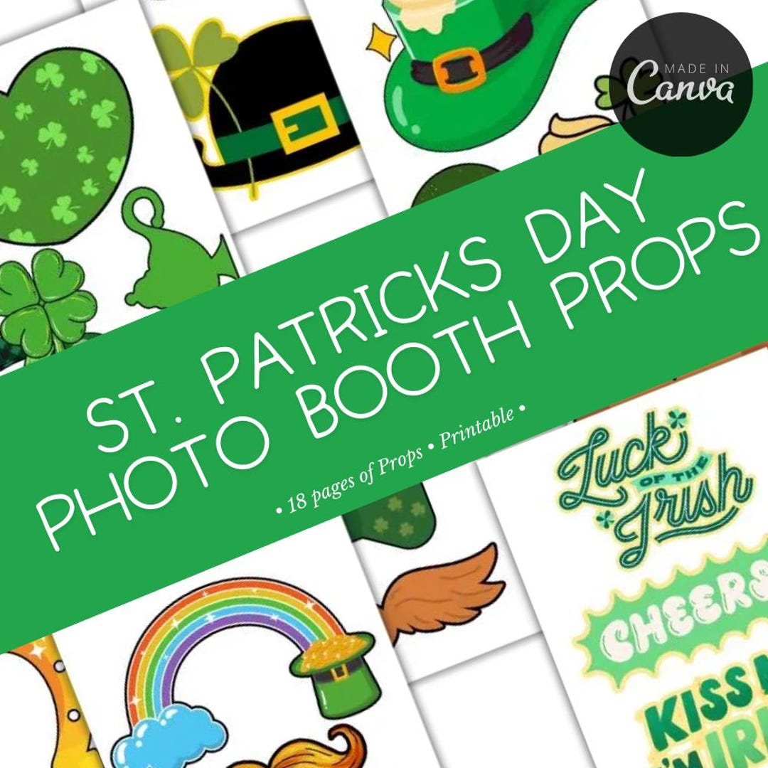 St. Patrick's Day Photo Props | Printable Photo Props | St. Patrick's ...