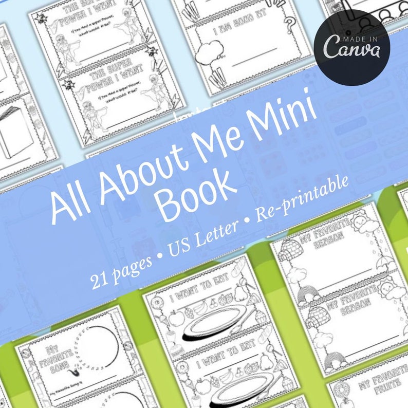 All About Me | Printable Activity for Kids | Homeschool Printable ...