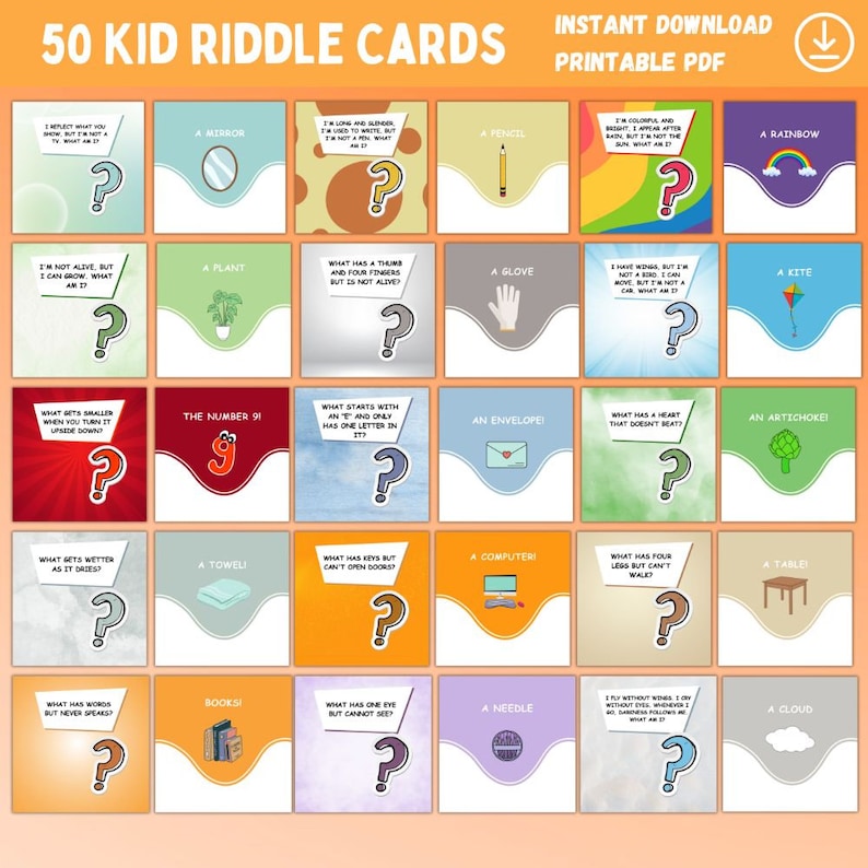 50 Riddles for Kids | Kids Riddles | Printable Lunch Box Notes ...