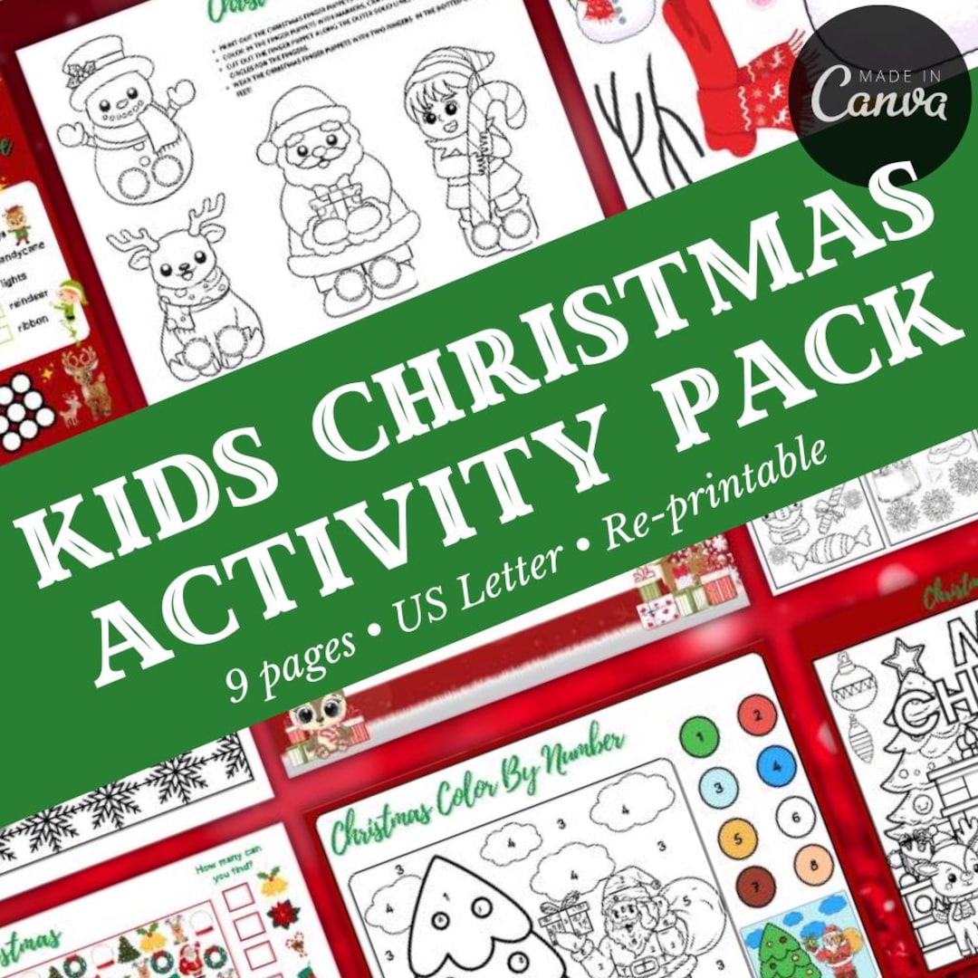 Christmas Activity Pack | Printable Pdf | Christmas Printable ...