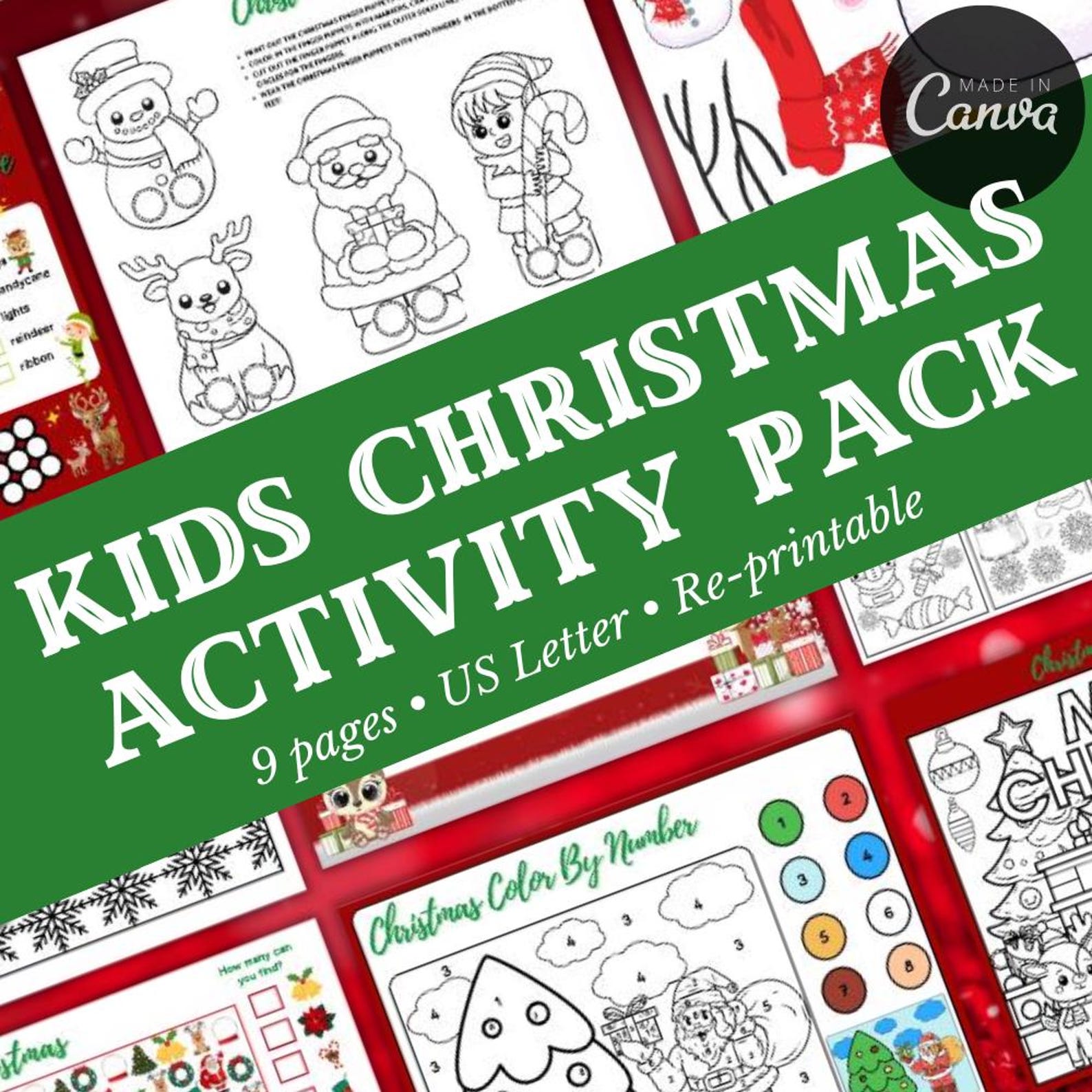 Christmas Activity Pack Printable Pdf Christmas Printable Printable ...