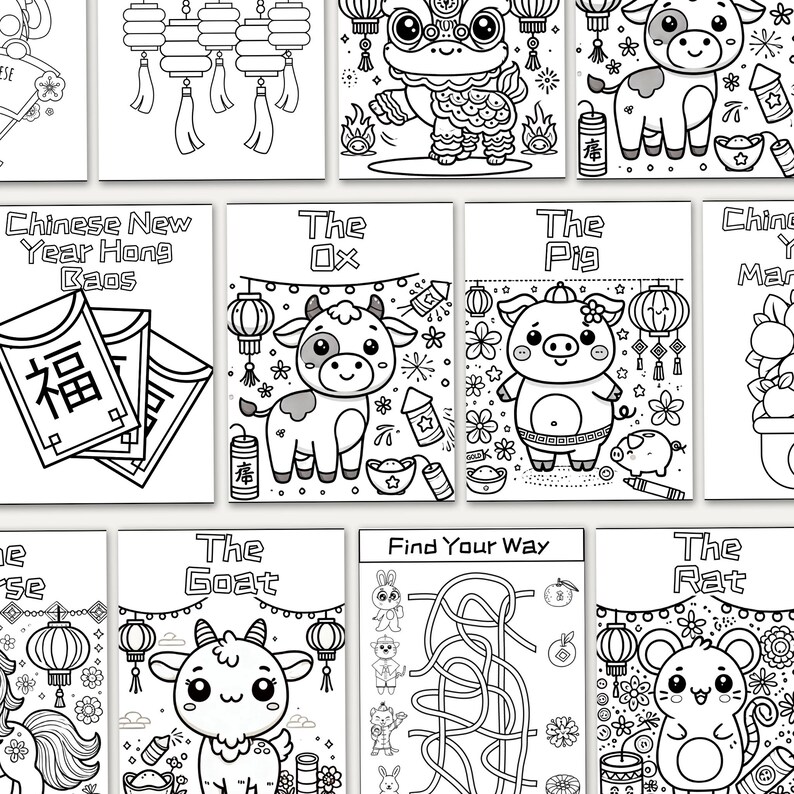 Printable Chinese New Year Coloring Pages | Educational Worksheets ...
