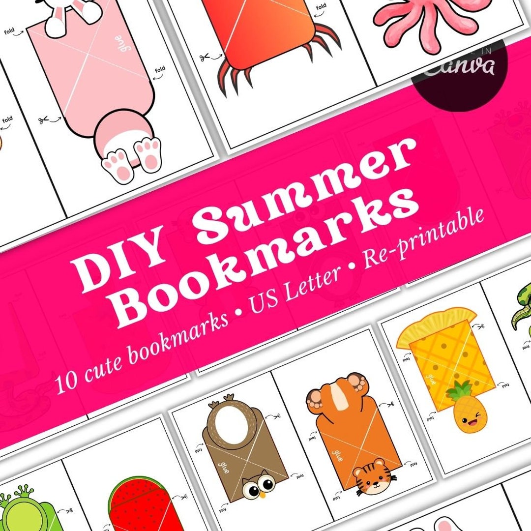 Summer Bookmarks | DIY Summer Bookmarks | Kids Bookmarks | DIY ...