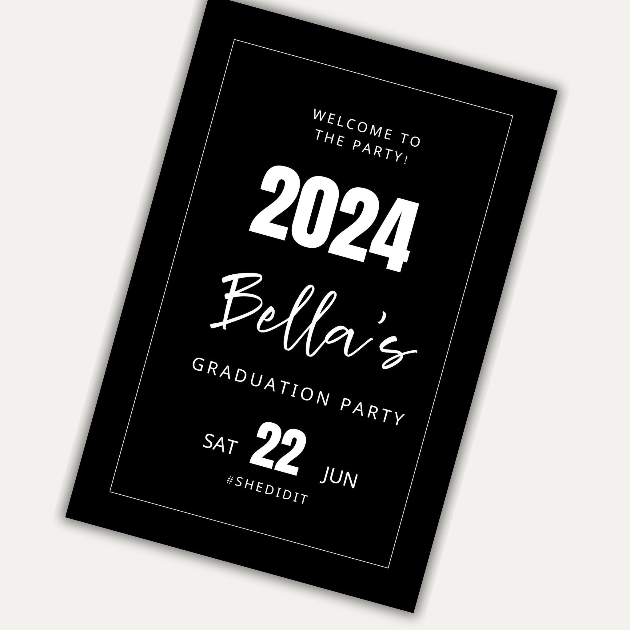 Graduation Party Welcome Sign Graduation Welcome School Leavers Welcome ...
