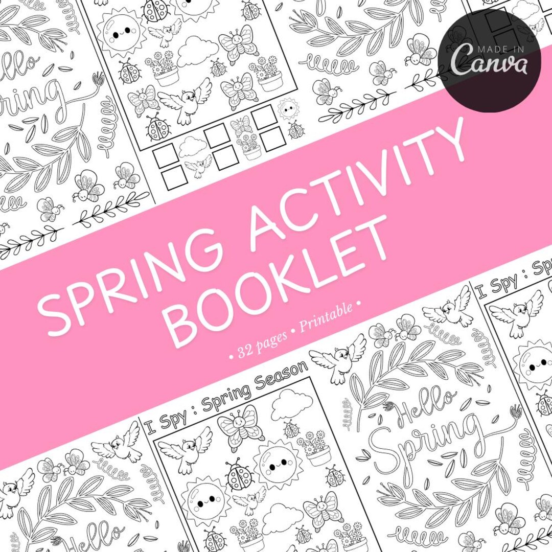 Spring Activity Booklet for Kids | Fun Printable Learning Activities ...