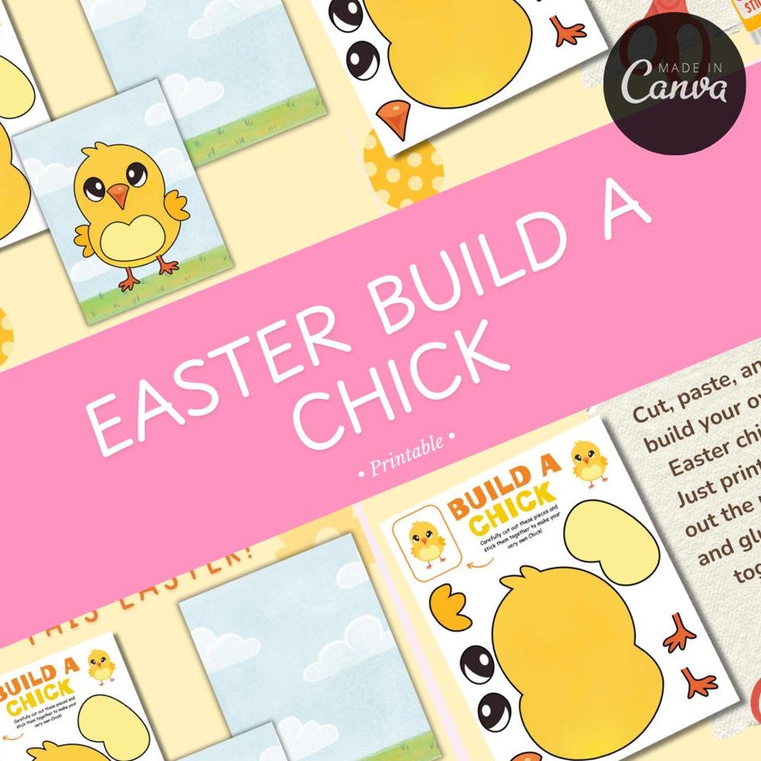 Build an Easter Chick | Printable Easter Activity for Kids | Fun Easter ...