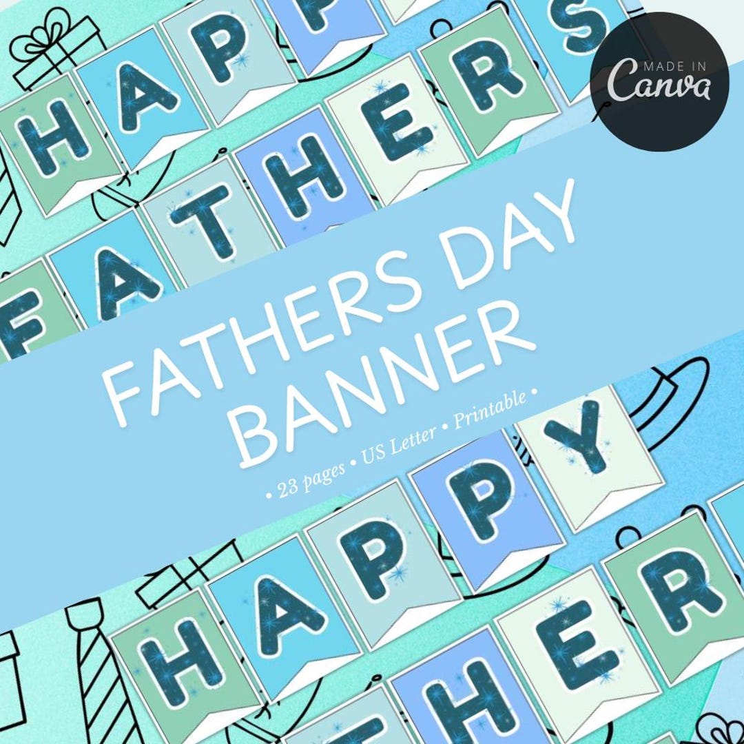 Fathers Day Banner | Gift for Dad | Fathers Day Decoration | Party ...