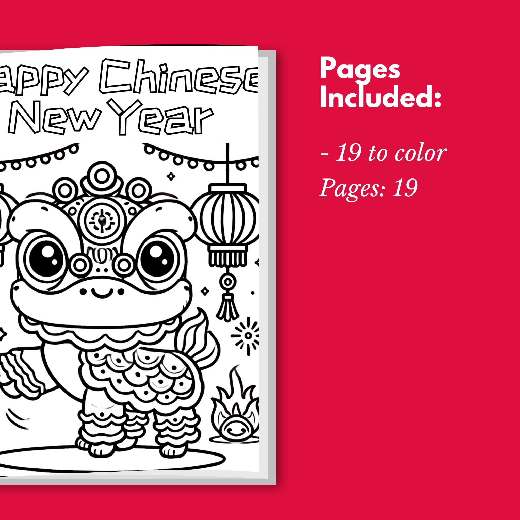 Printable Chinese New Year Coloring Pages | Educational Worksheets ...