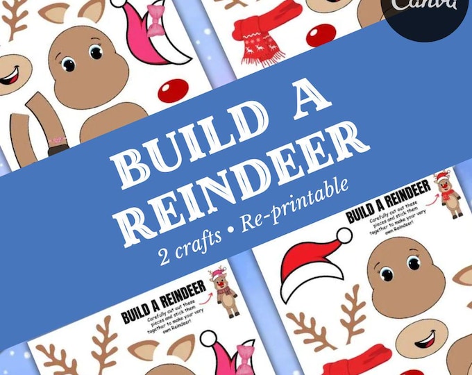 Springy Reindeer Craft for Kids - Etsy Canada