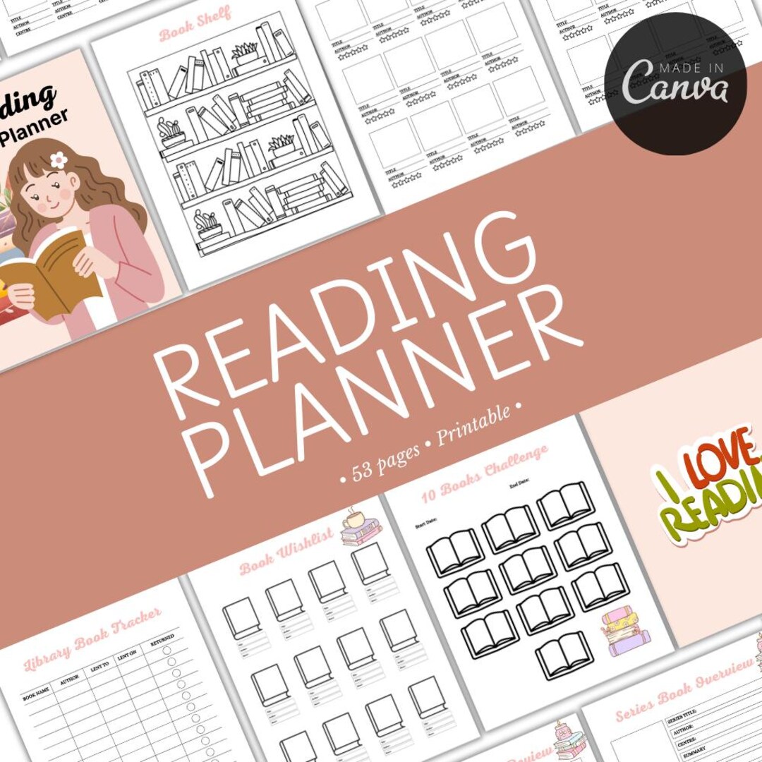 Reading Planner | Book Tracker | Reading Log | Book Review | Reading ...