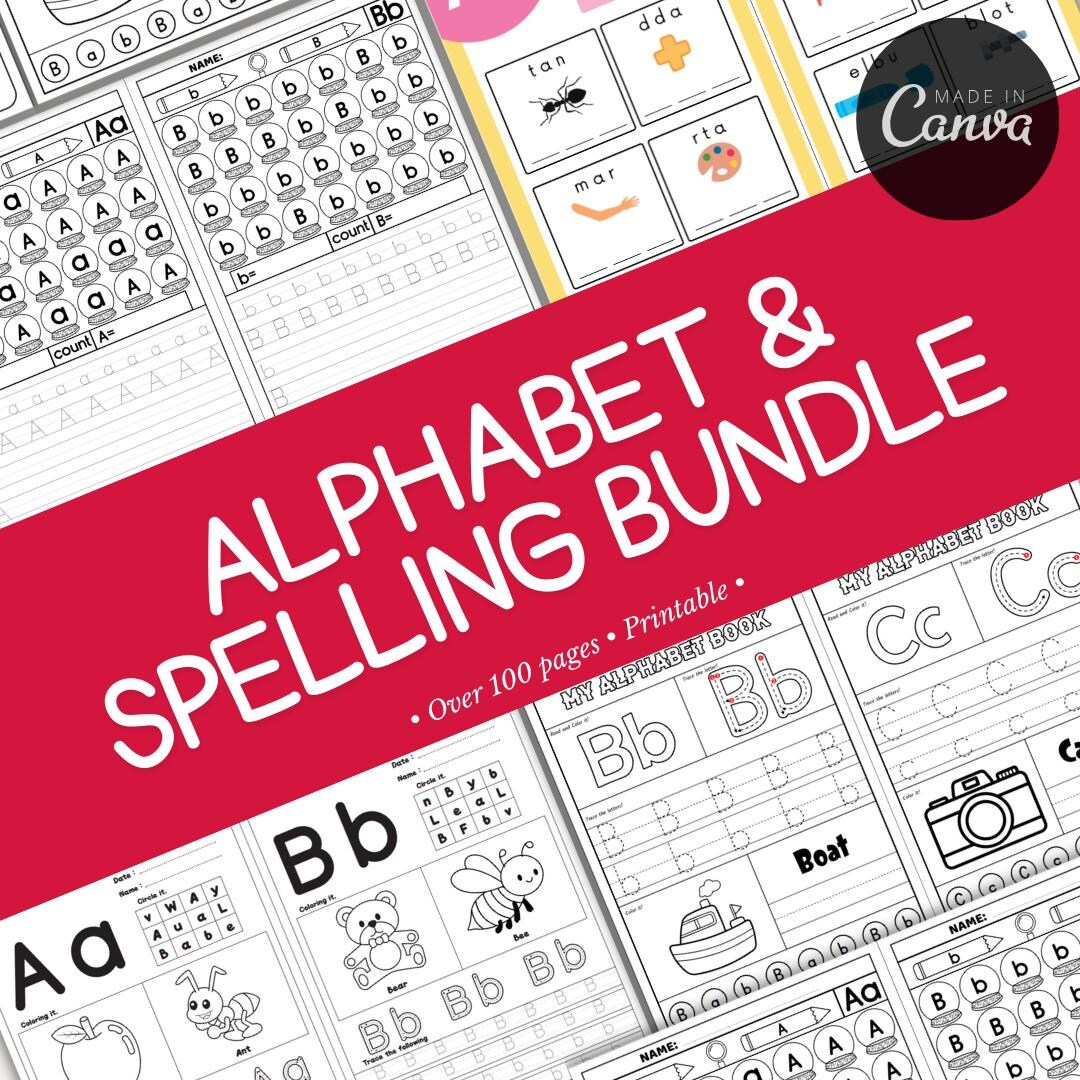 Alphabet & Spelling Bundle | Handwriting Practice | Educational ...