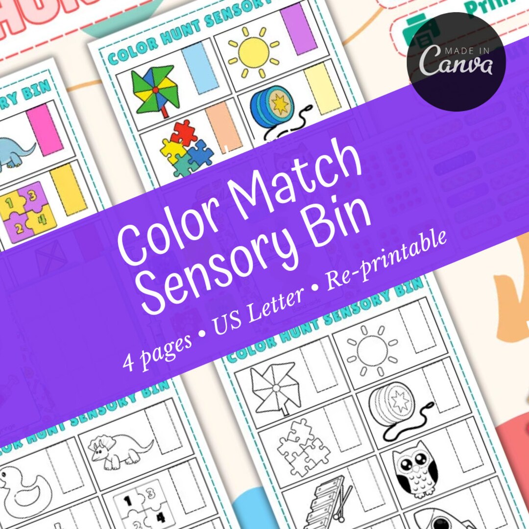 Preschool Color Match Cards, Animal Themes, Printable (ages 2-5) - Etsy