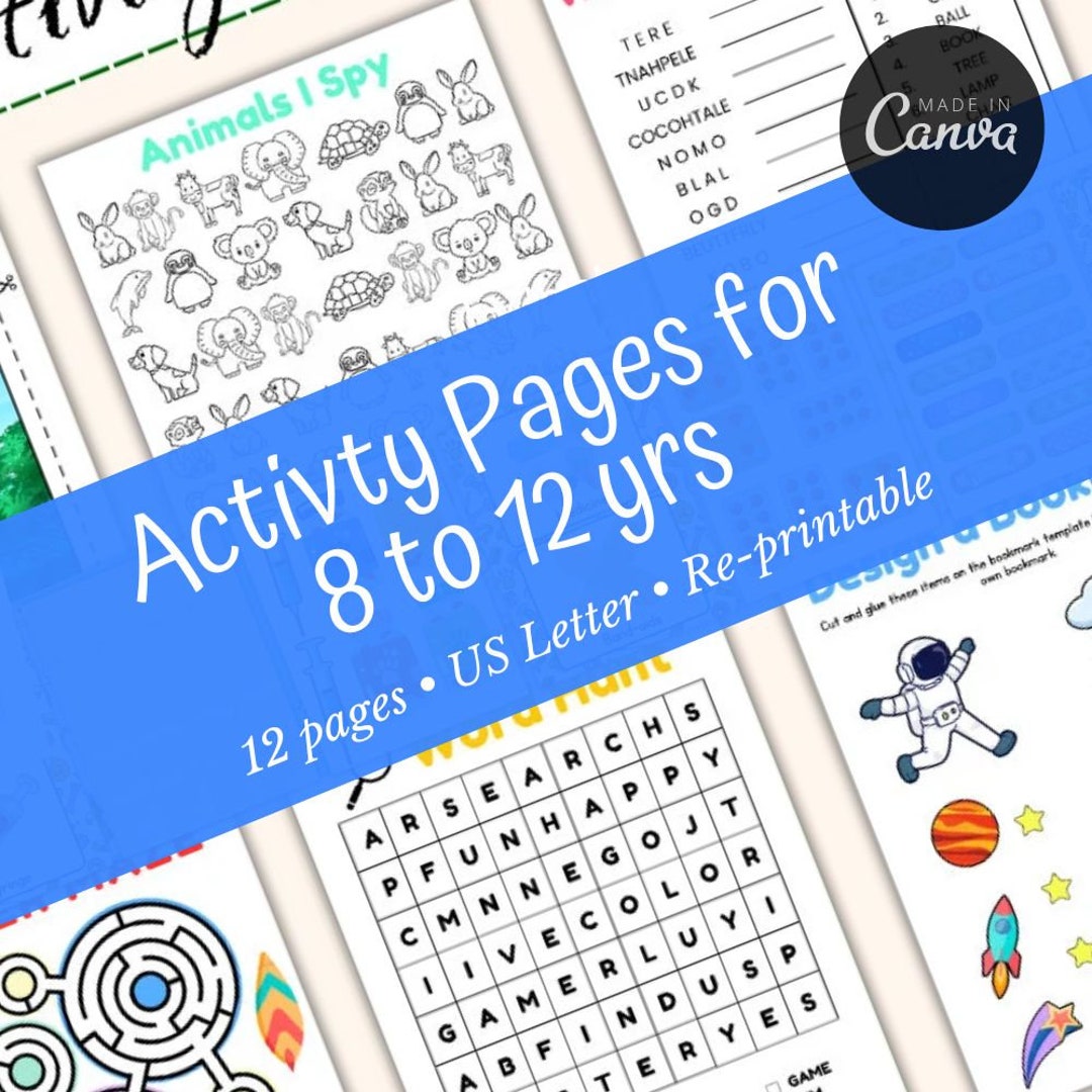 Activity Pages 8 to 12 | Learning Activity Worksheets | Preschool ...