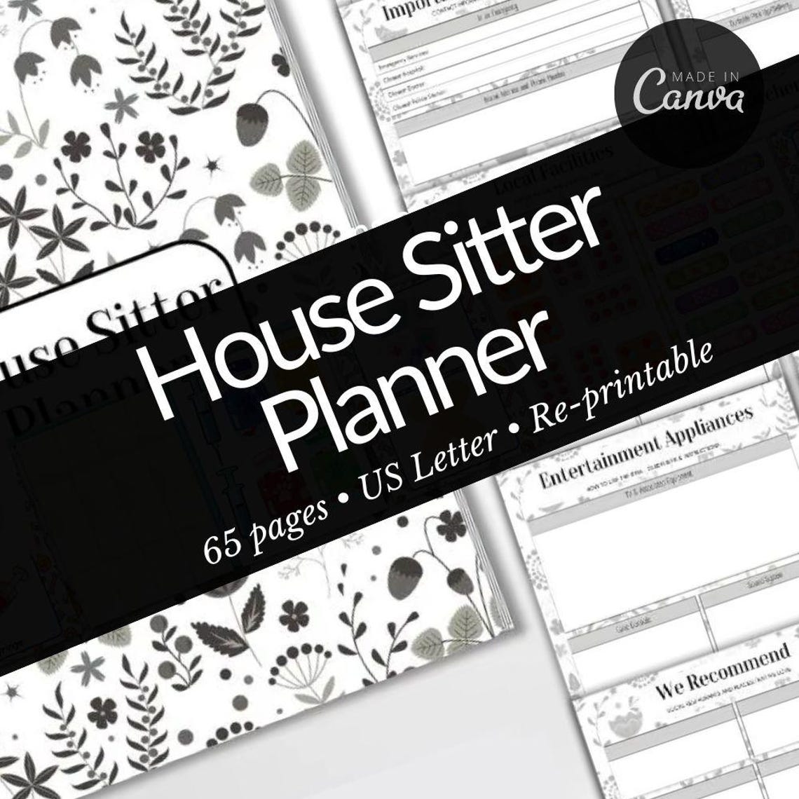 House Sitter Notes | Sitter Instructions | House Sitting Checklist ...