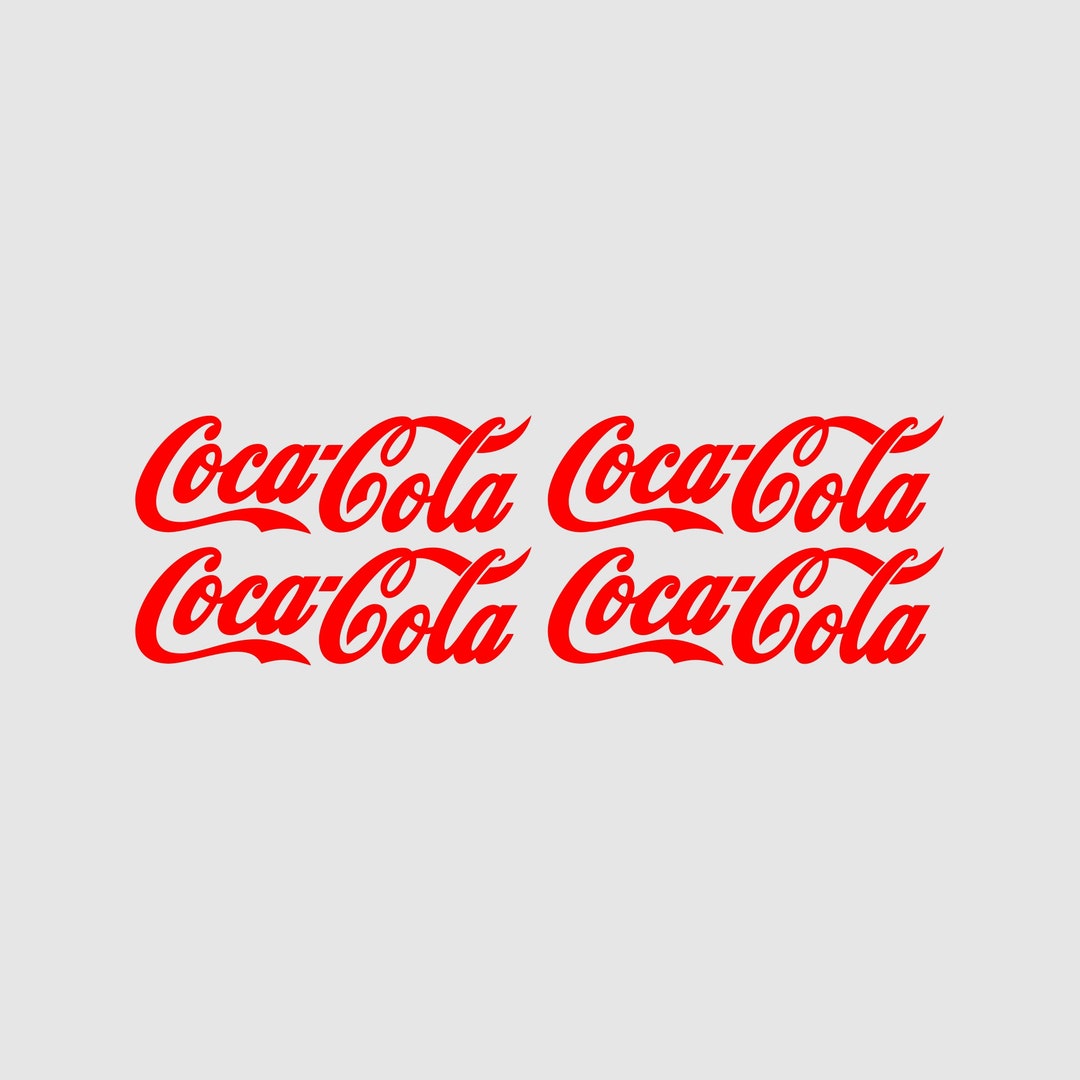 4 Coca-cola Stickers - Etsy
