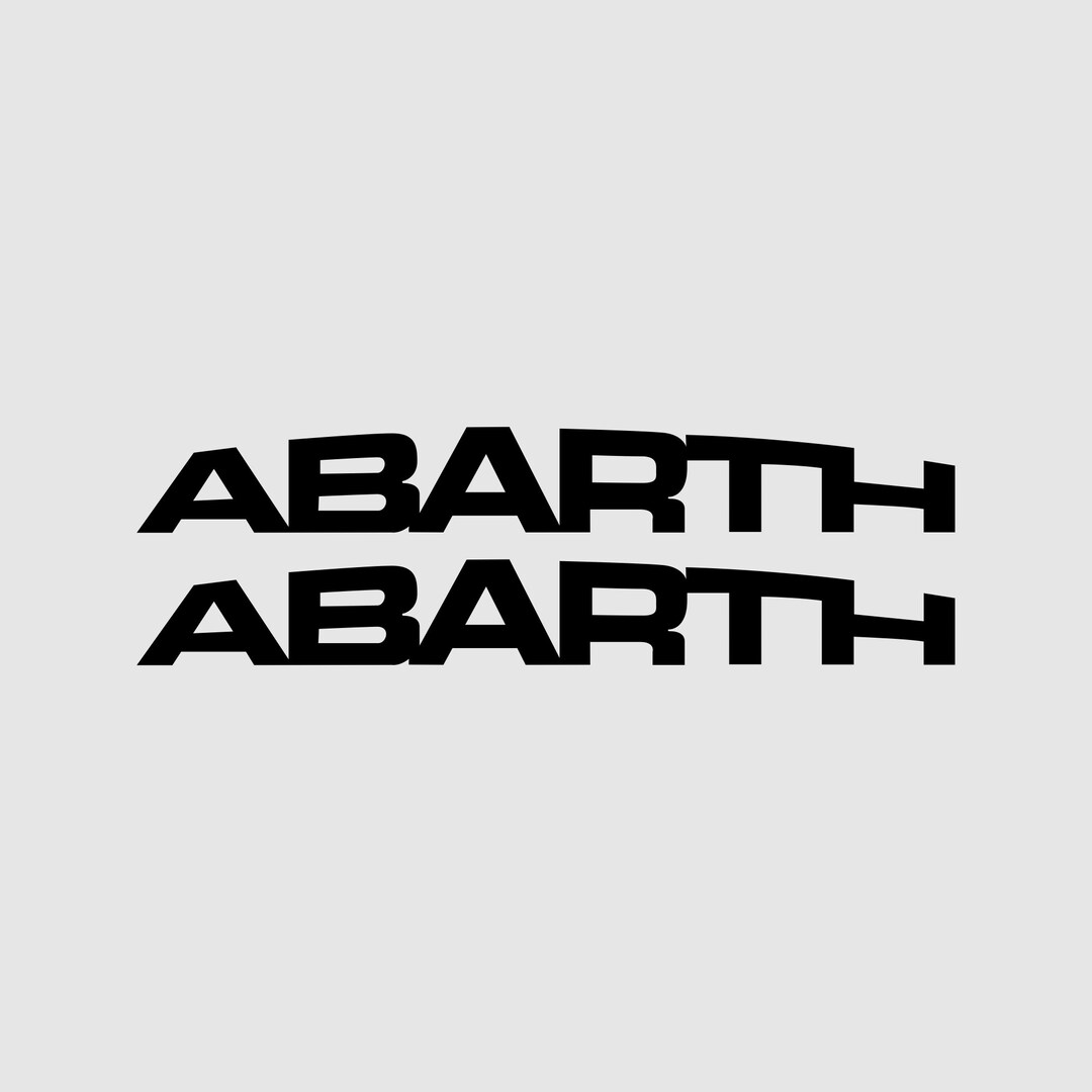 2 Fiat Abarth Decals - Etsy