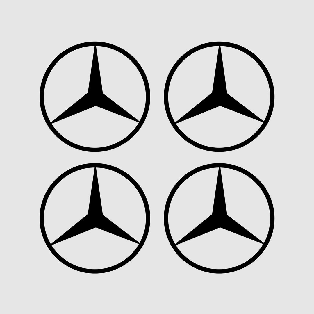 4 Mercedes-benz Logo Stickers - Etsy