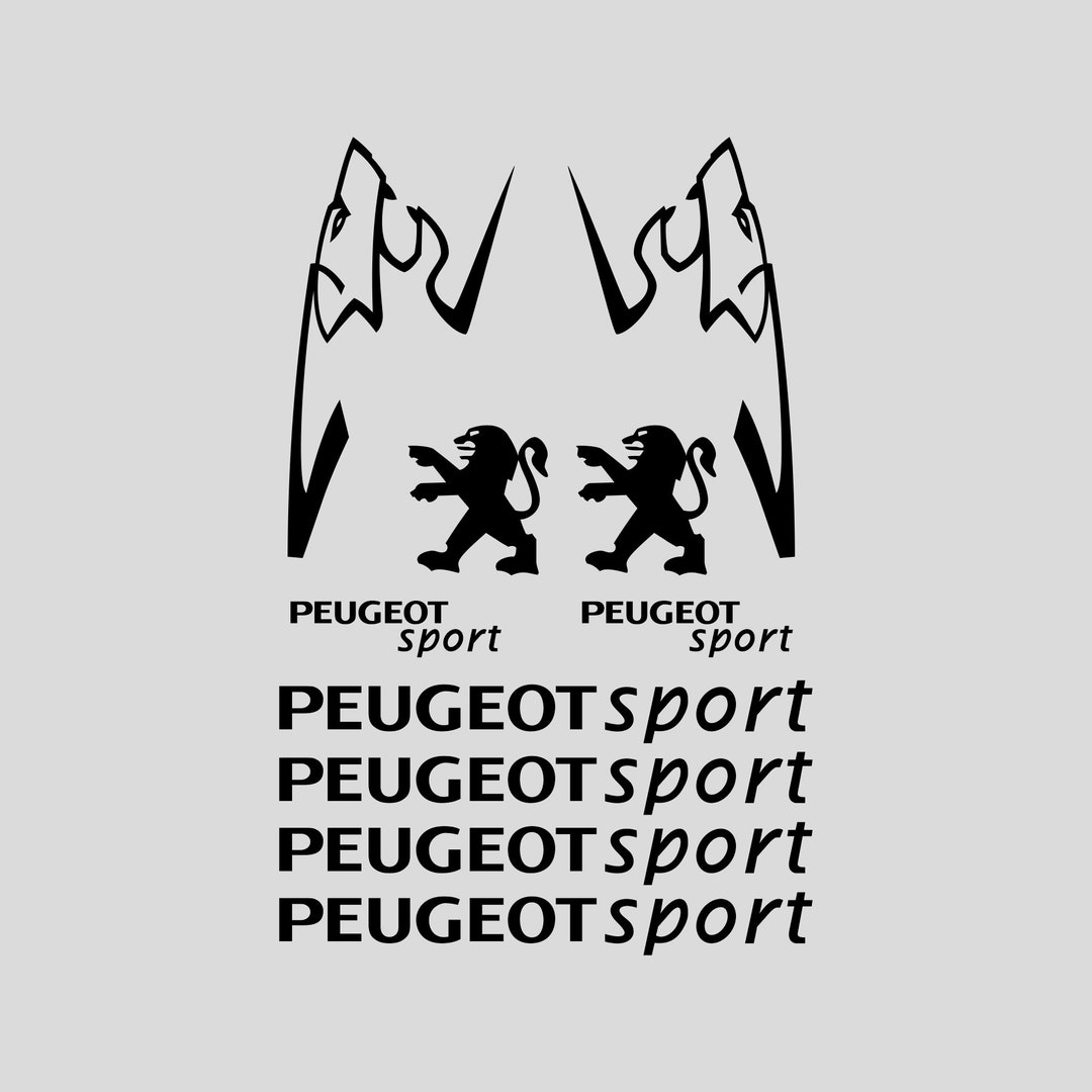 Kit of 10 Peugeot Sport Stickers - Etsy