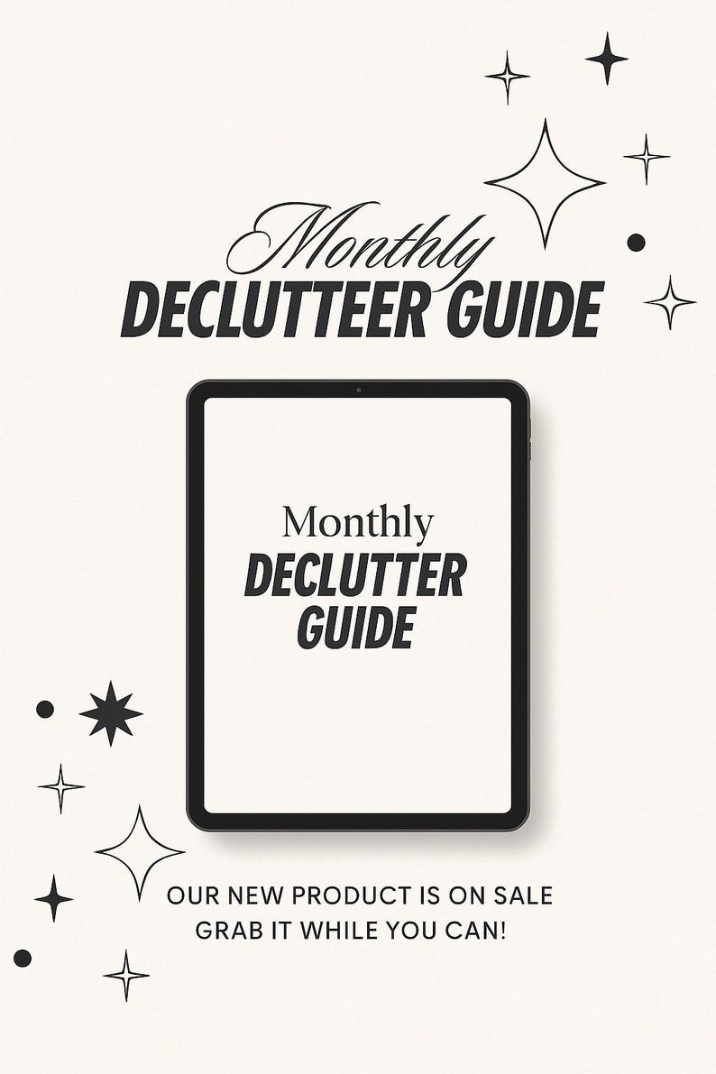 Monthly Declutter Guide - Etsy