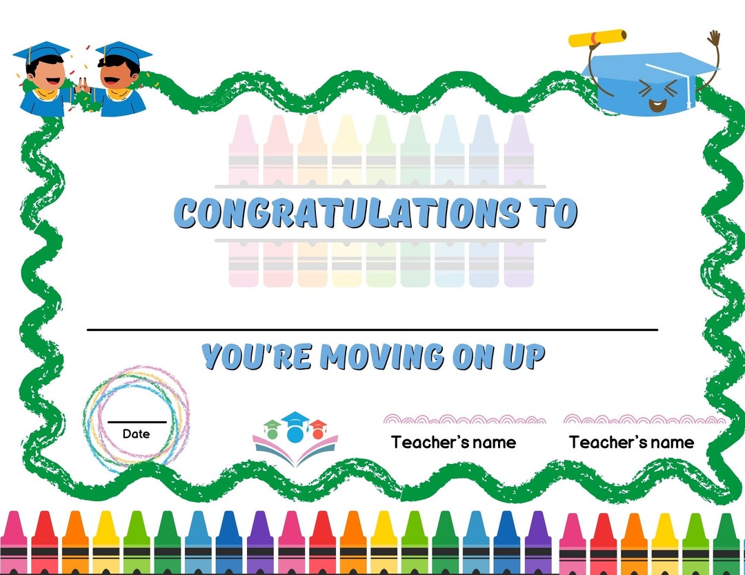 Graduation Certificate Templates - Etsy