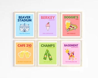 Indiana University Posters, IU Posters, College Prints, Trendy College ...