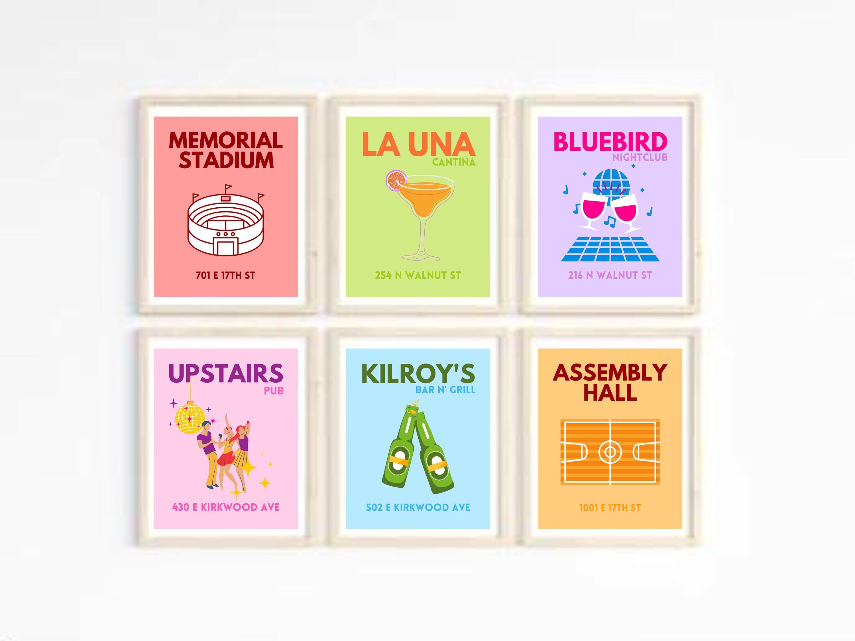 Indiana University Posters, IU Posters, College Prints, Trendy College ...