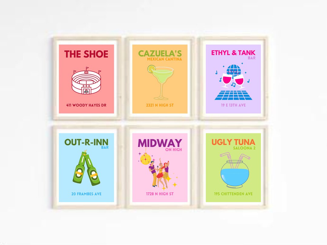 The Ohio State University Posters, OSU Posters, College Prints, Trendy ...