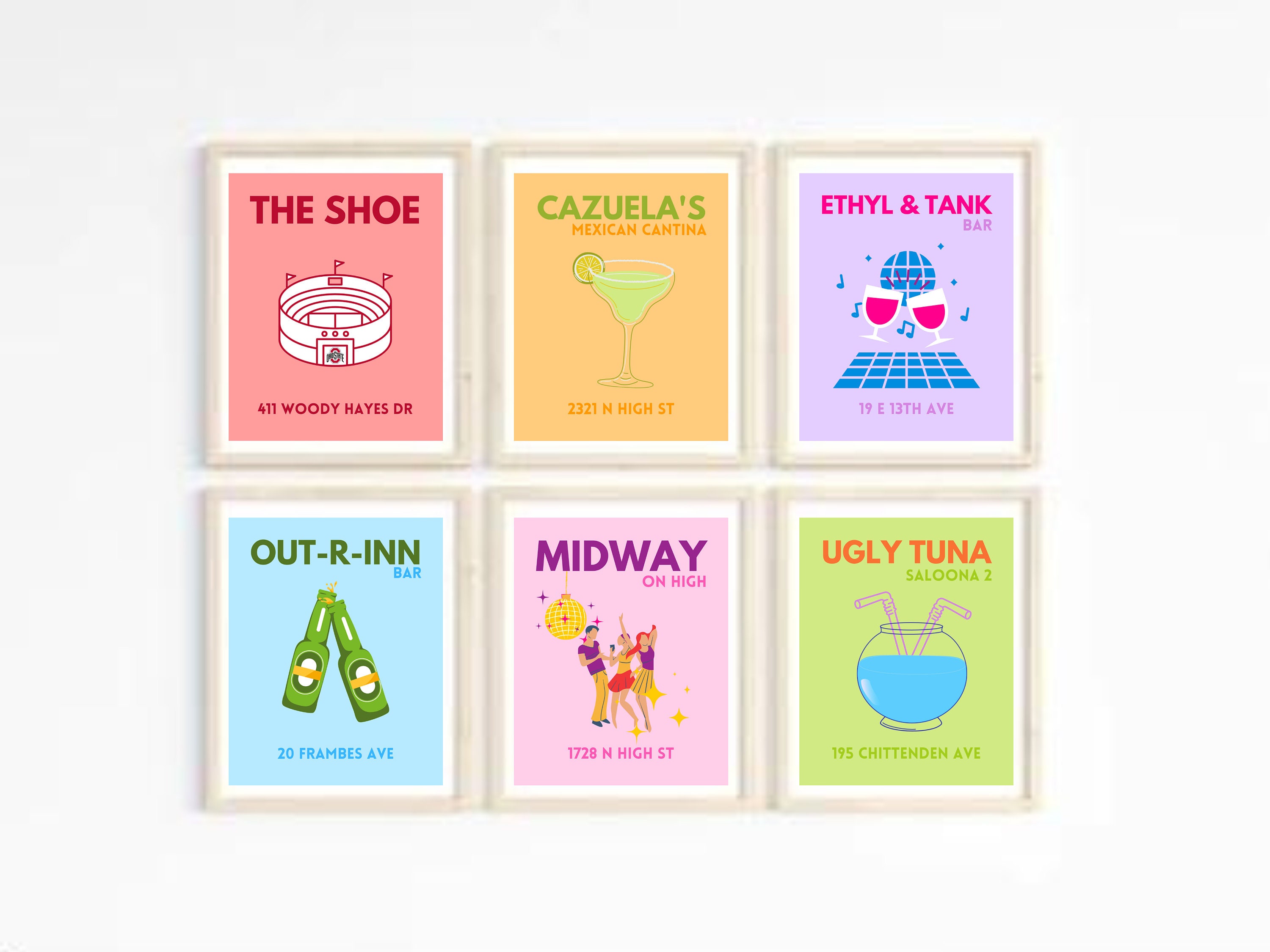 The Ohio State University Posters, OSU Posters, College Prints, Trendy ...