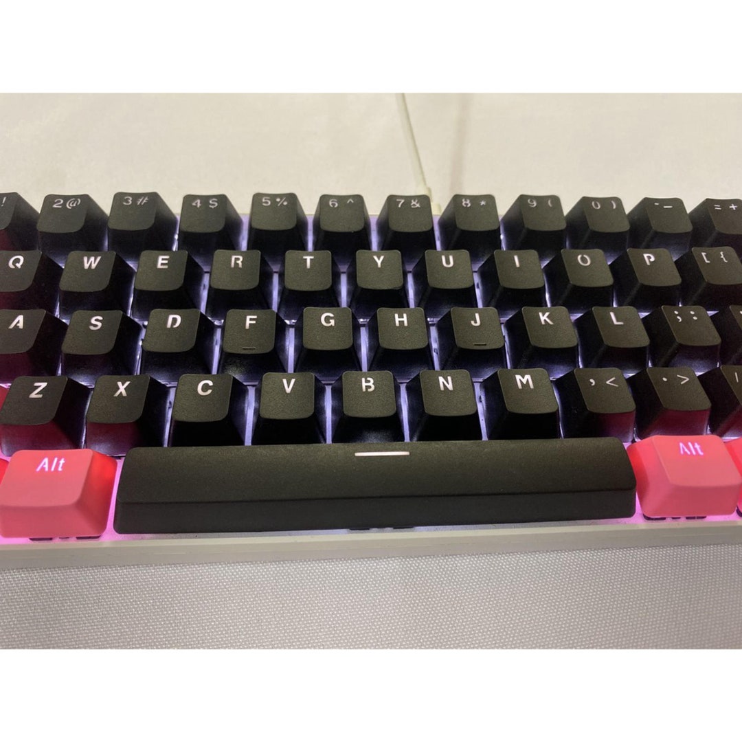 Black Pink Keycap 61 Key PBT Keycaps Special Event Keycaps - Etsy