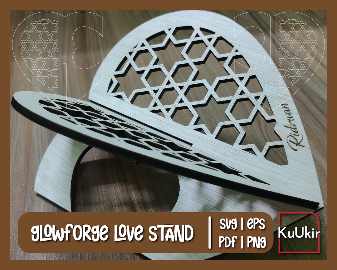 Glowforge Love Book and Rehal Stand | Book Holder | Book Stand ...