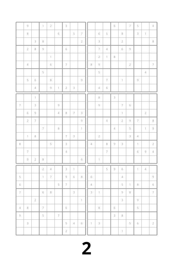 Easy Printable Sudoku for Adults - Etsy